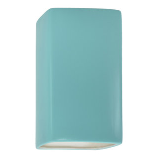 Ambiance Large Rectangle Wall Sconce, Closed, Reflecting Pool, LED ...