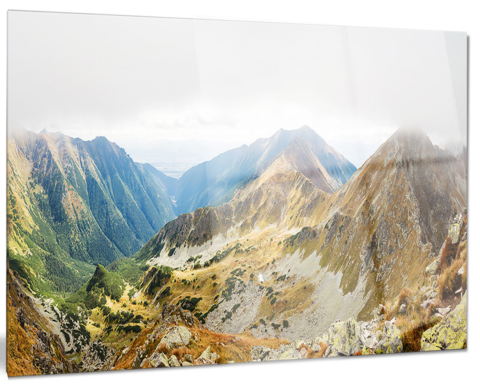 "Ostry Rohac and Placlive Peaks" Metal Wall Art, 40"x30" - Rustic ...