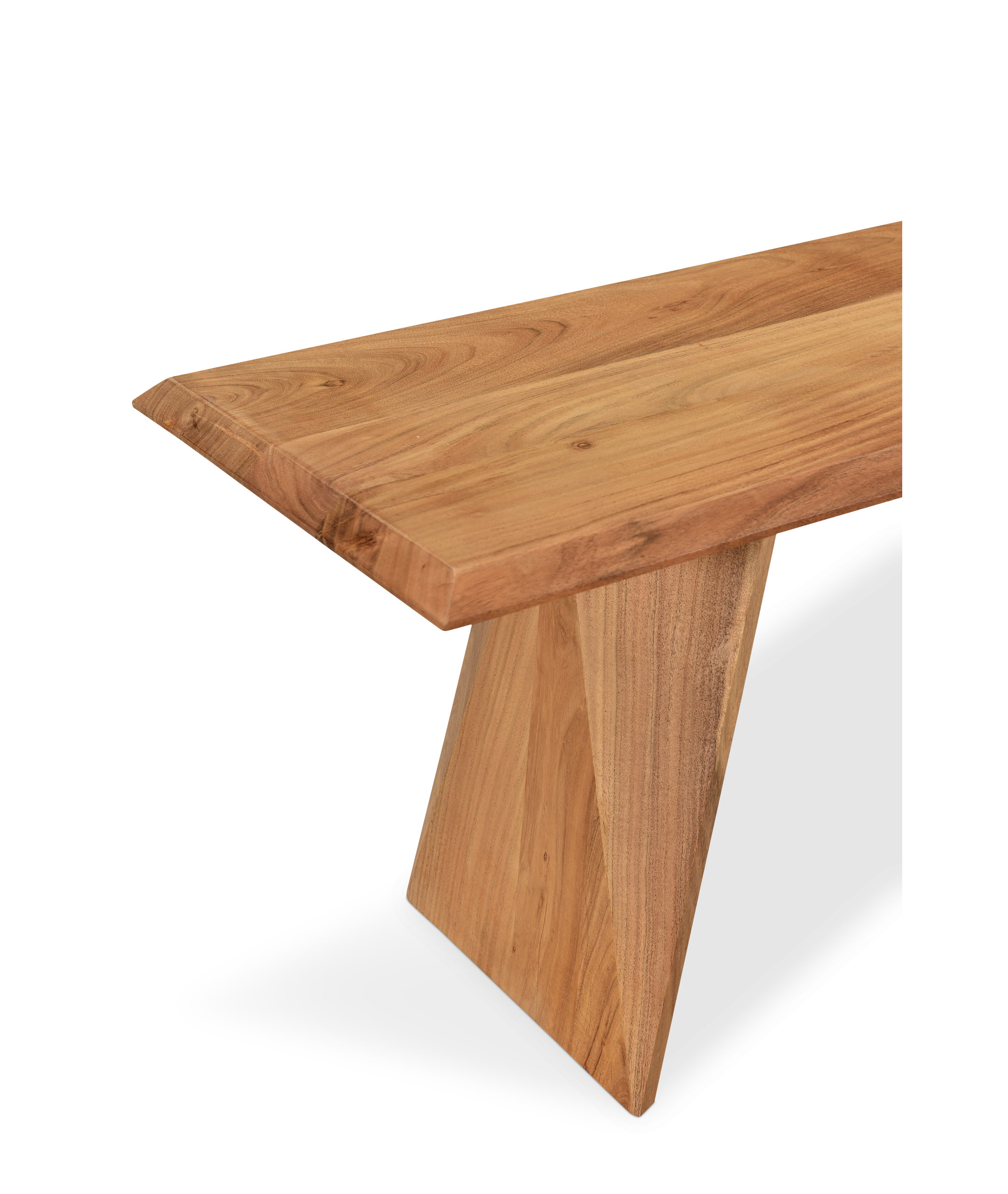 Solid Wood Angled leg Bench - Transitional - Dining Benches - by ...