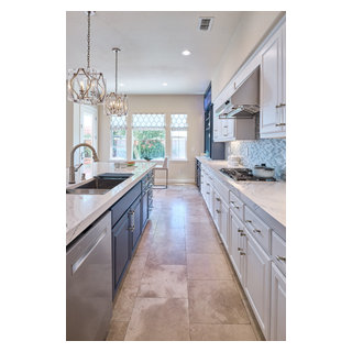 Bold and Blue - Casella Remodel - Contemporary - Kitchen - San ...