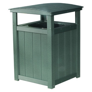 Poly Commercial Grade Trash Can - Contemporary - Outdoor Trash Cans ...