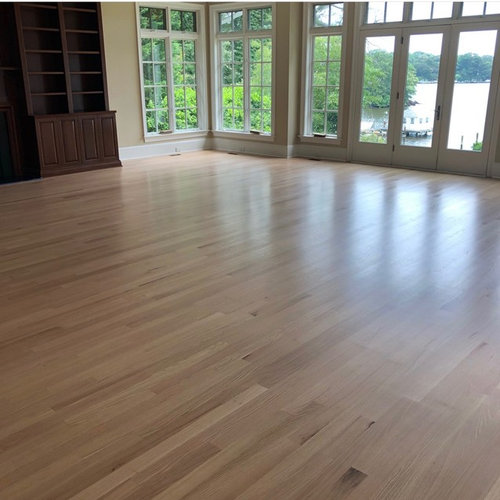Most natural looking satin finish on old red oak?