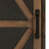 Mace Rustic Floating Decorative Cabinet, Rustic Brown/Black 12x8x30 ...