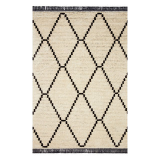 Loloi Alice Ali-04 Moroccan Rug, Cream and Charcoal, 2'7"x4'0 ...