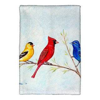 Three Birds Kitchen Towel - Two Sets of Two (4 Total), 16 inches x 25 ...