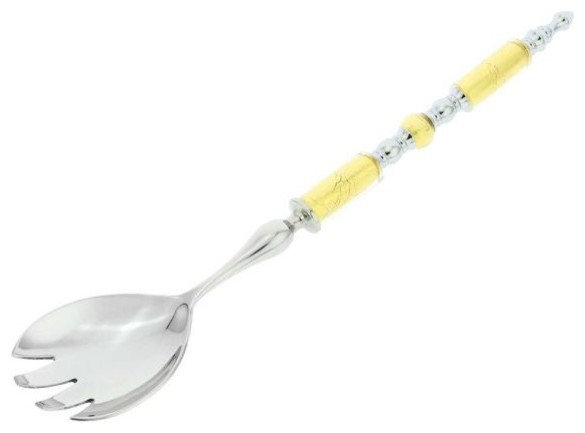 GlassOfVenice Italian Murano Glass Salad Fork - Gold - Traditional ...