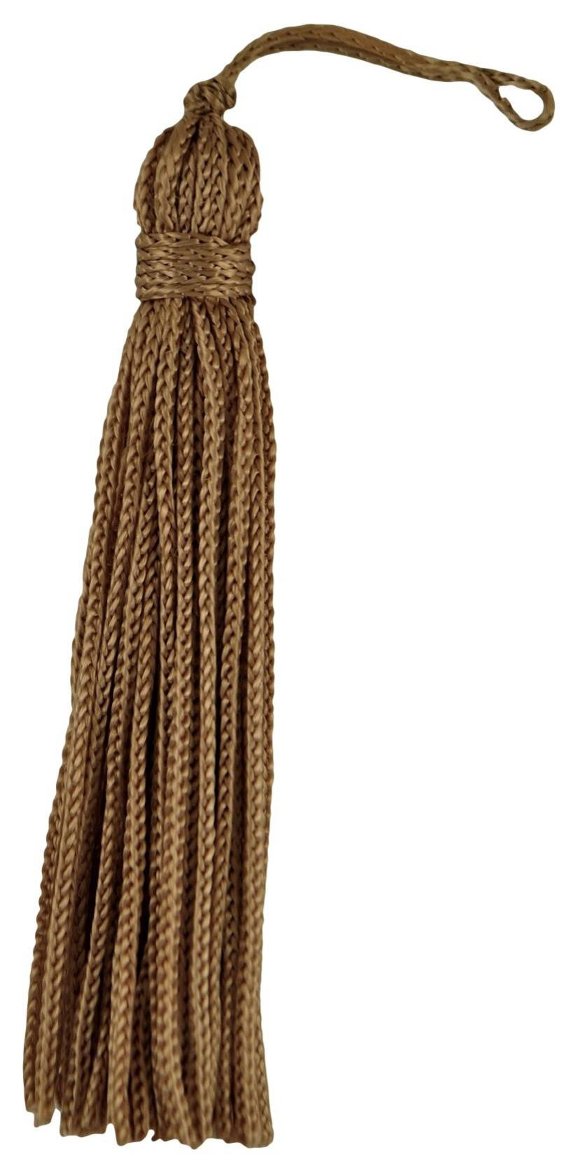 Set of 10 Beige Chainette Tassel, 3 Inch Long with 1 Inch Loop, Basic ...