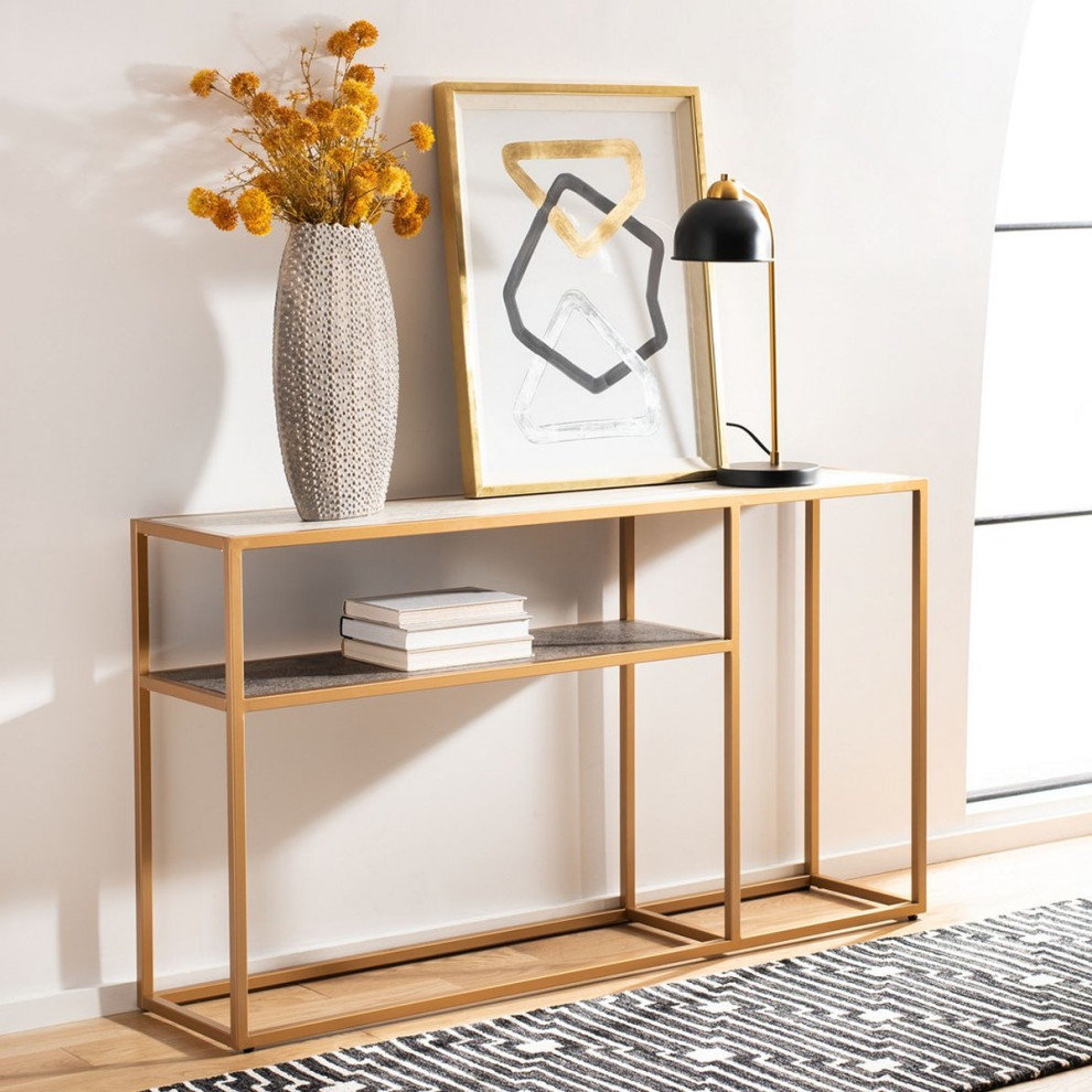 Angel Console Table Multi/ Gold - Contemporary - Console Tables - by ...