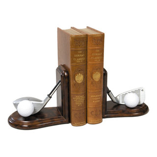 Golf Driver And Iron Bookends - Traditional - Bookends - by ...