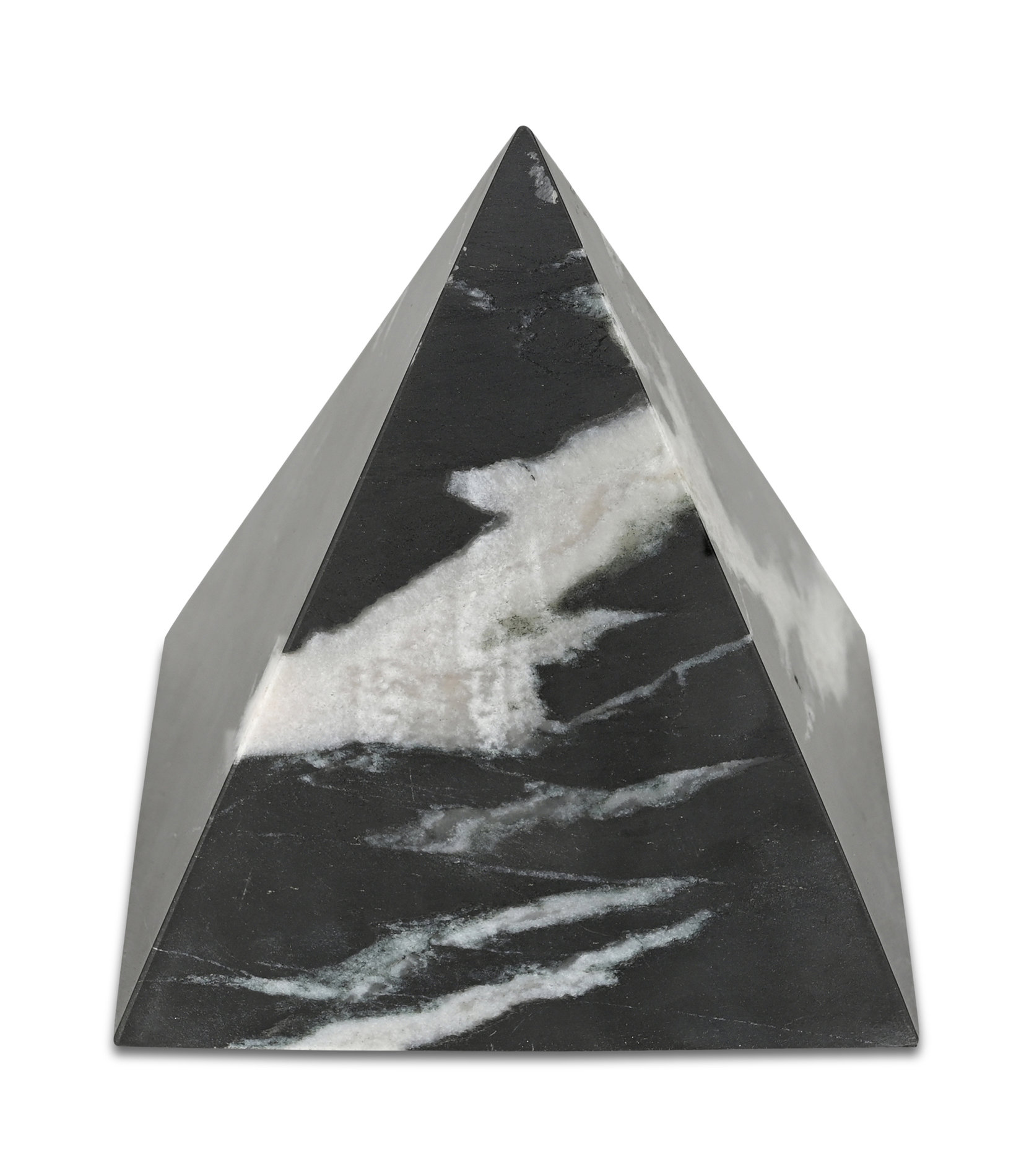 Alma Pyramid Tabletop Accent Black Marble - Contemporary - Decorative ...