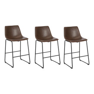 Landon Stool 26", Set of 3 - Industrial - Bar Stools And Counter Stools ...