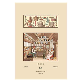 A Rustic Swedish Household, 20" x 30" - Traditional - Prints And ...