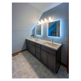Kids Bathroom Update with Medallion Apollo Dockside Stain Vanity ...