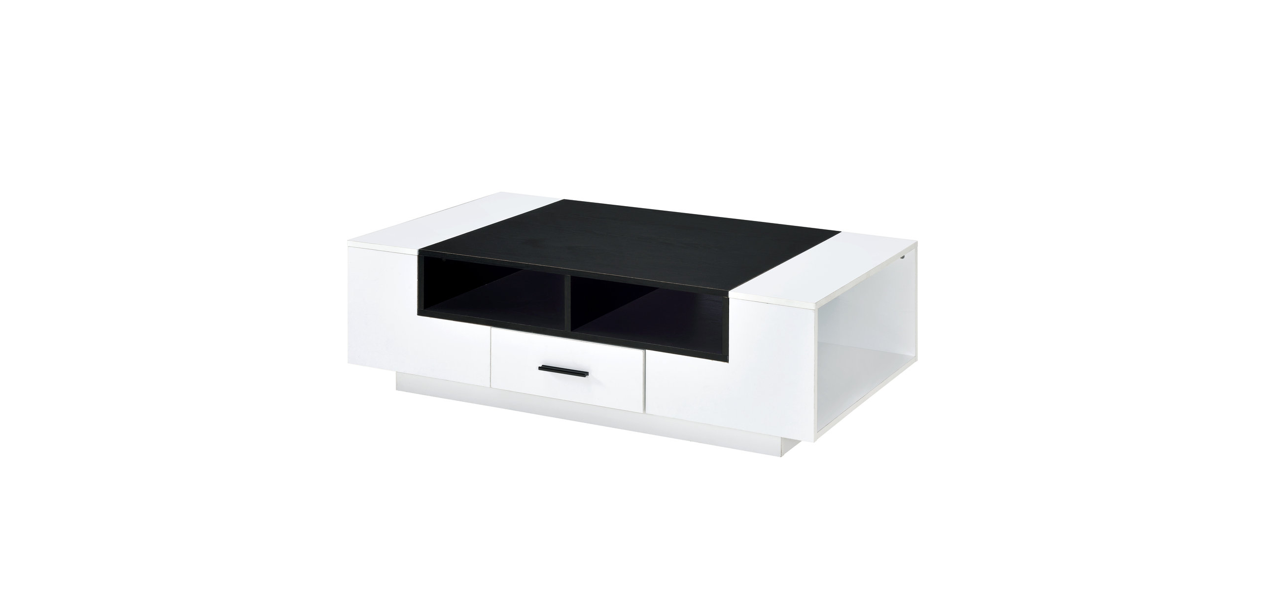 Armour Coffee Table, White and Black - Contemporary - Coffee Tables ...
