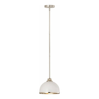 1 Light Pendant In Transitional Style-7.5 Inches Tall and 10 Inches ...