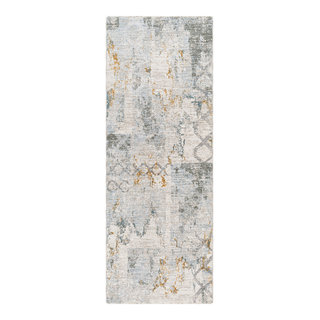 Surya Dresden DRE-2301 Machine Woven Area Rug, 2'7" x 10 ...