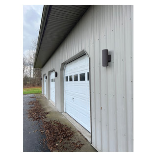 Exterior Pole Barn & Home Lighting - Rustic - Garage - New York - by ...