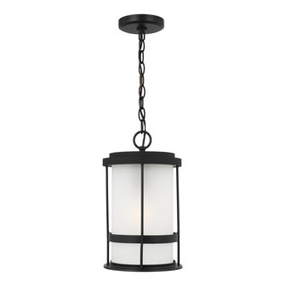 Wilburn One Light Outdoor Pendant in Black - Transitional - Outdoor ...