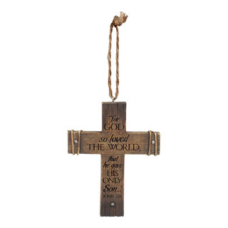 Christmas Ornament, Rugged Cross Resin - Traditional - Christmas ...