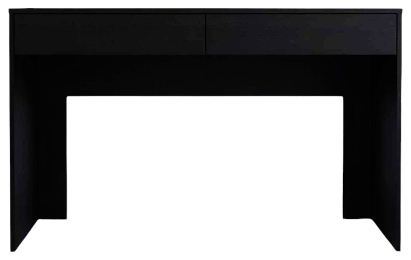 47" Black Computer Desk with Two Drawers - Transitional - Desks And ...