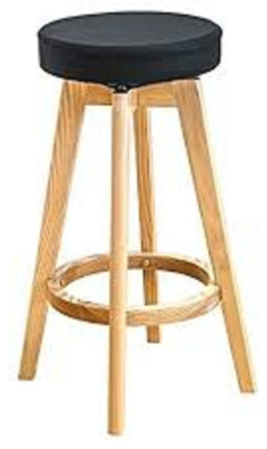 Durable Wood Counter Stool - Midcentury - Bar Stools And Counter Stools ...