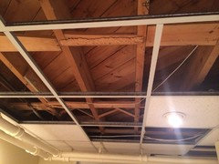 Drop ceiling vs bare ceiling | Houzz Forum