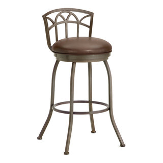 Fiesole Low Back Counter Stool, 26" - Transitional - Bar Stools And ...
