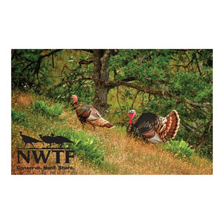 Nicholas Bielemeier Wild Turkeys Art Print, 24"x36" - Contemporary ...