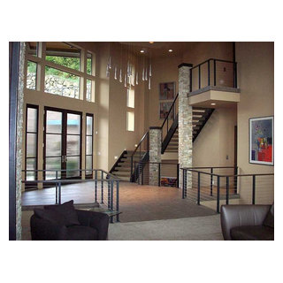 Ultra-tec® stainless steel railing system - Modern - Staircase - Las ...