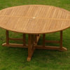 72" Round Dining Outdoor Teak Table - Contemporary - Outdoor Dining ...