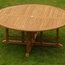 72" Round Dining Outdoor Teak Table - Contemporary - Outdoor Dining ...