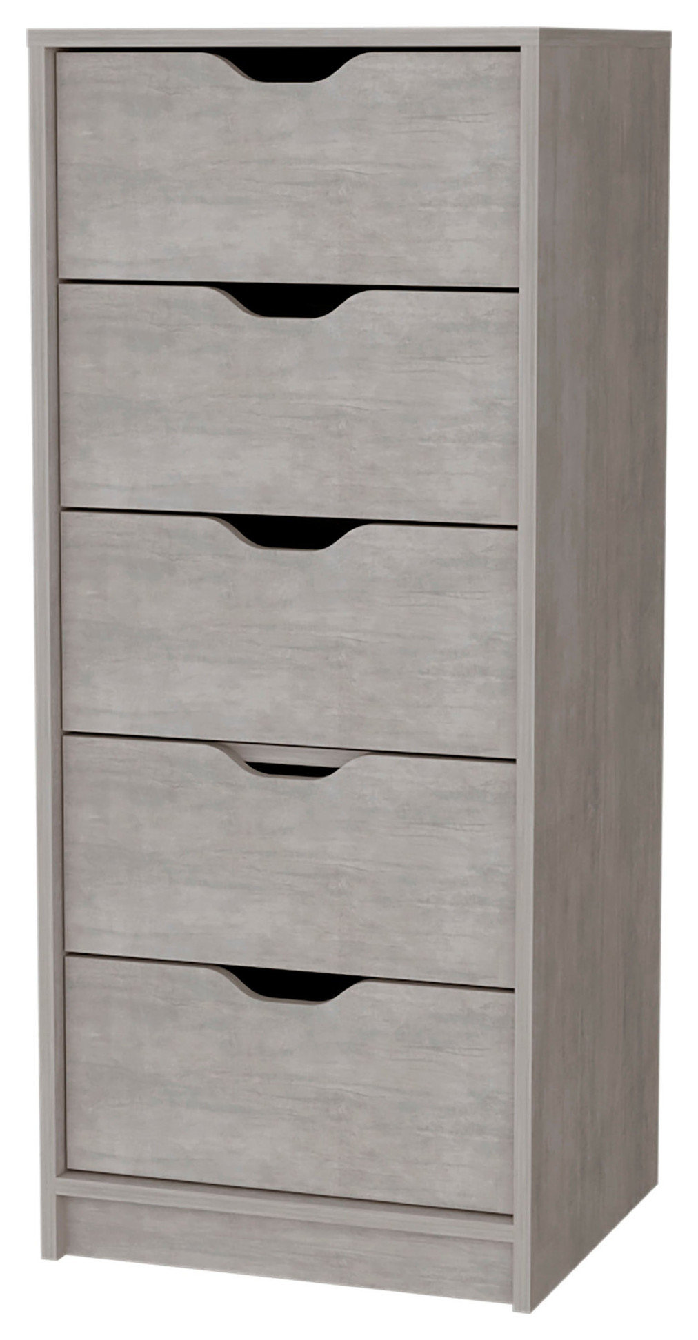 18" Gray Five Drawer Standard Chest - Transitional - Dressers - by Ami ...