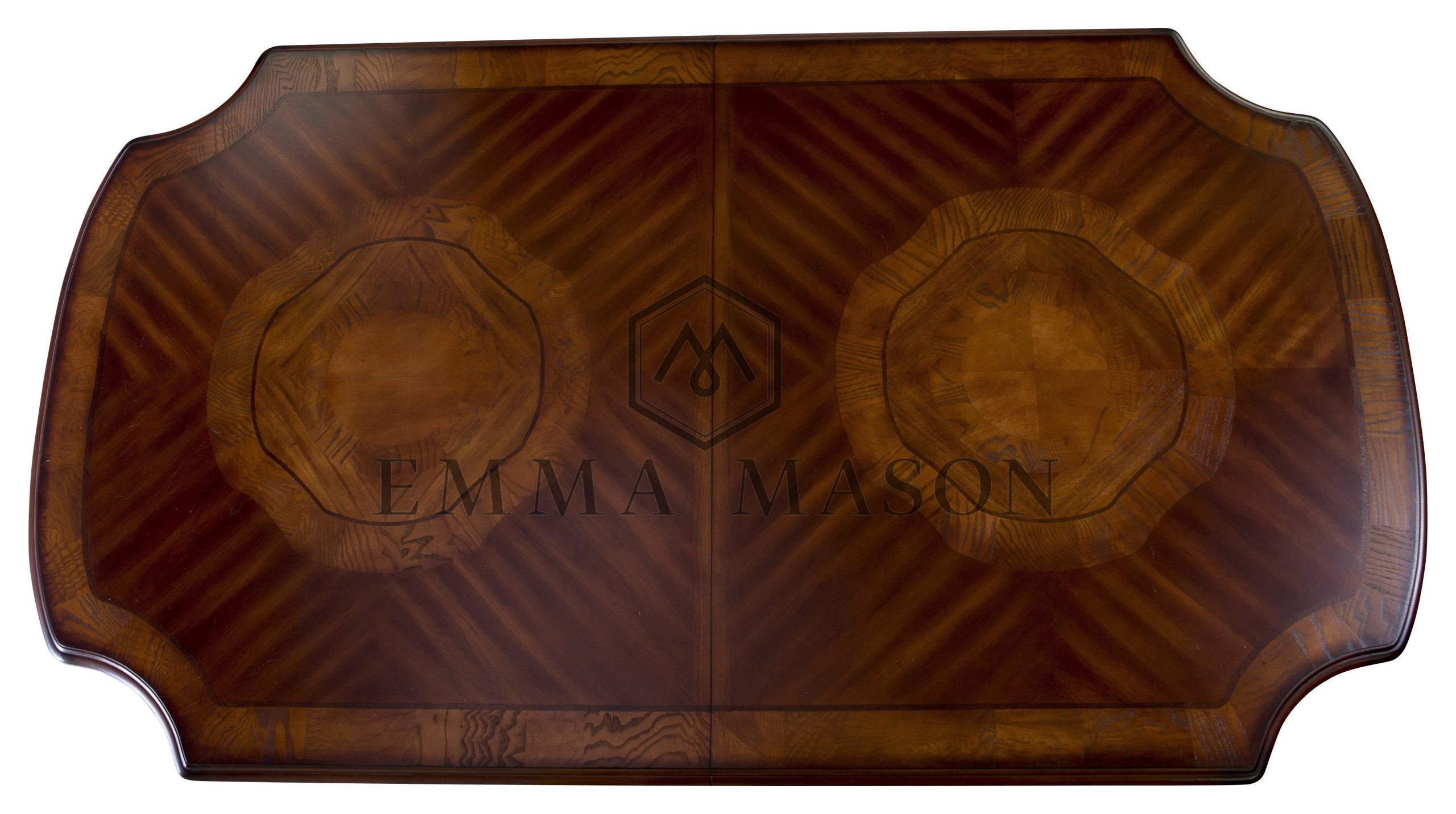 Acme Vendome Cherry Finish Double Pedestal Dining Table - Victorian ...