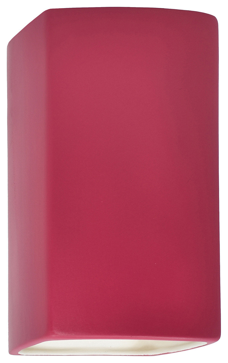 Ambiance Large Rectangle Outdoor Wall Sconce, Open, Cerise, E26 ...