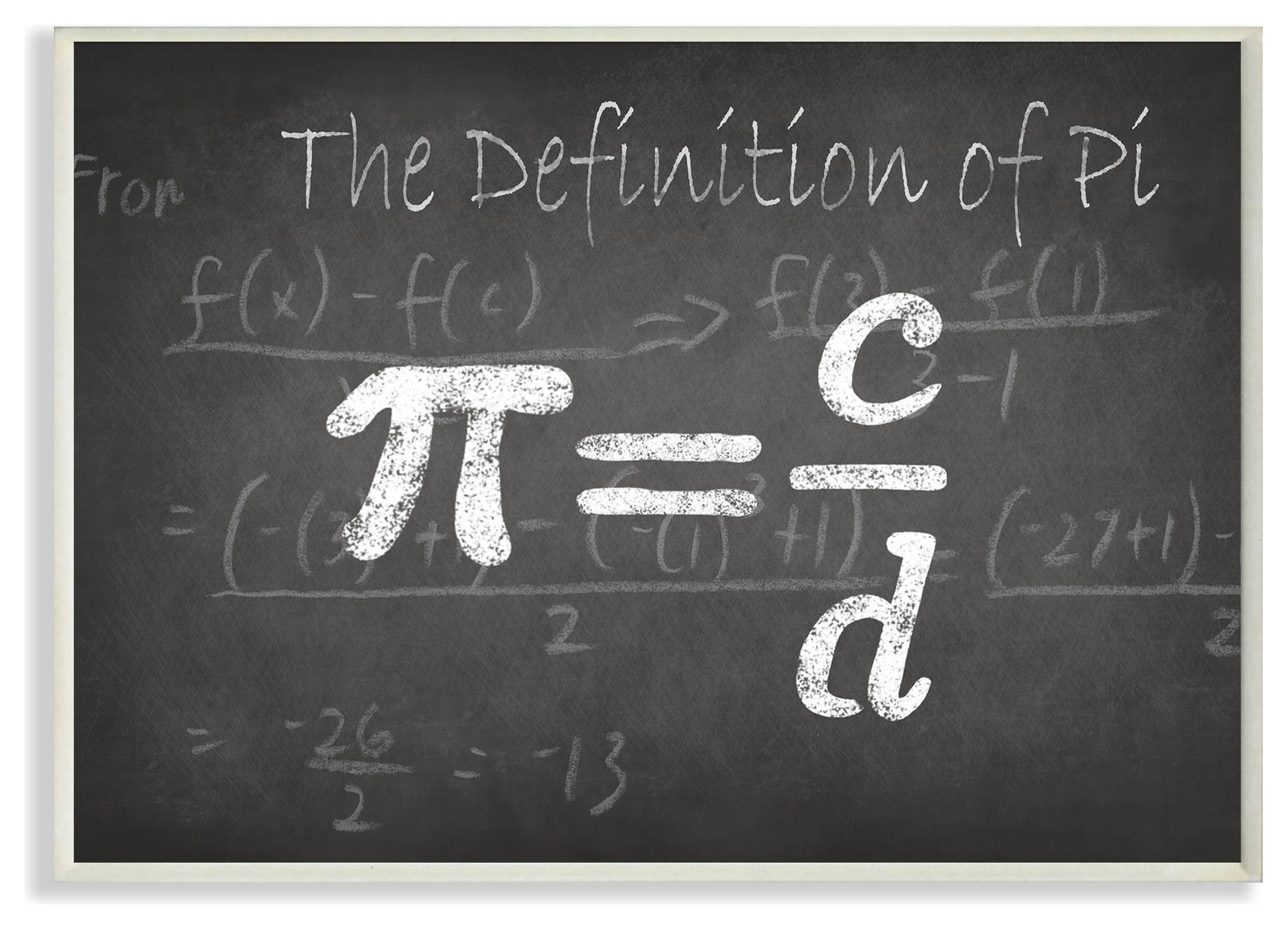 "The Definition of Pi" Wall Plaque Art, 10 x .5 x 15 - Contemporary ...