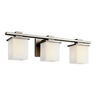 Kichler Tully 3-Light Antique Pewter Vanity - Contemporary - Bathroom ...