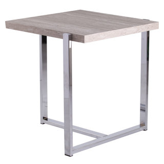 Evander Faux Stone End Table - Contemporary - Side Tables And End ...