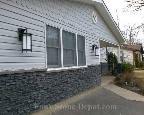 Faux Stone Siding Home Design Ideas, Pictures, Remodel and Decor