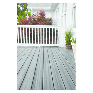 Poolside Deck with TAM-RAIL -- Envision Distinction Grey Wood composite ...