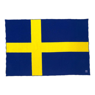 Swedish Flag Throw, Wool - Contemporary - Throws - by Sportique | Houzz