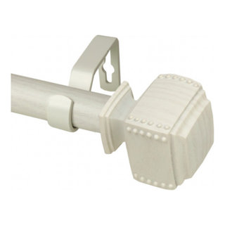 Cordell 1" Diameter Curtain Rod, 48-84" - Traditional - Curtain Rods ...