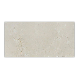 Crema Marfil Polished 3x6 Marble Tile, 3x6 - Traditional - Wall And ...