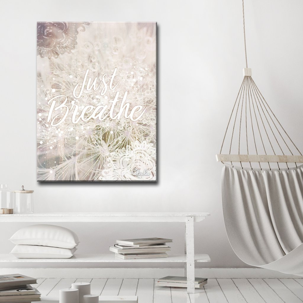 Just Breathe' Inspirational Canvas Art by Olivia Rose, 16"x20 ...