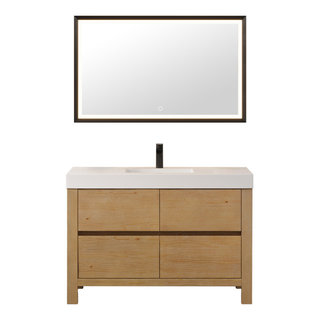 Cascadia Bathroom Vanity, 48" - Transitional - Bathroom Vanities And ...