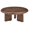 Albert Round Coffee Table, Walnut - Transitional - Coffee Tables - by ...
