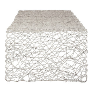 French Blue Woven Paper Table Runner 14X72 - Table Runners - by ...