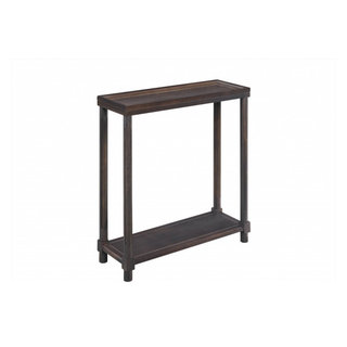 Set of 2 22" Espresso Solid Wood End Tables With Shelf - Transitional ...