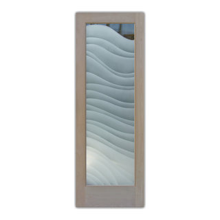 Front Doors - Dreamy Waves Frosted Glass Design - 30" x 80" - CUSTOMIZE ...