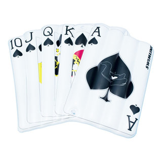 79" Inflatable White and Black Royal Flush Mattress Pool Float - Modern ...