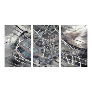 Three Panel Art - Abstract Modern Wall D?cor, Canvas Wall Art, 72x44 ...